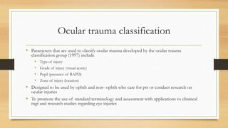 introduction to Ocular trauma.pptx
