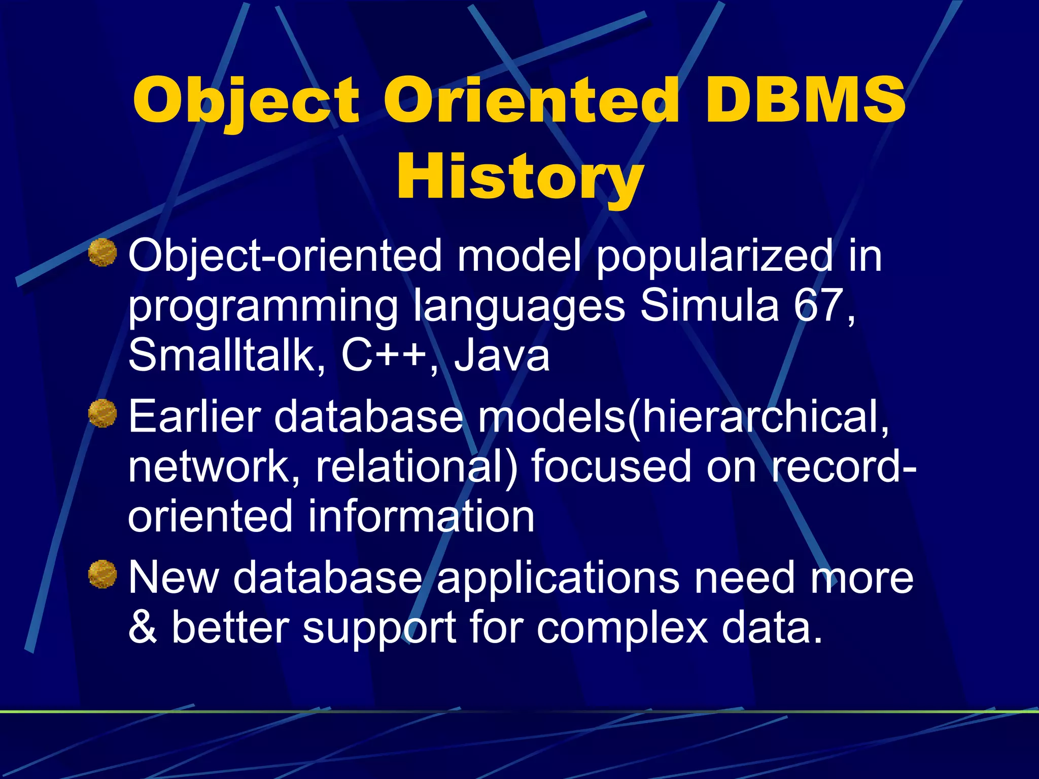 Introduction to odbms | PPT