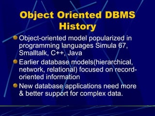 Introduction to odbms | PPT