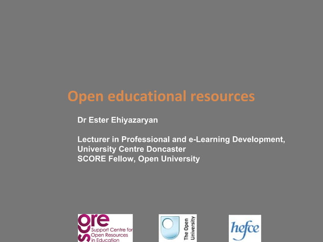 Introduction to OER | PPT | Education