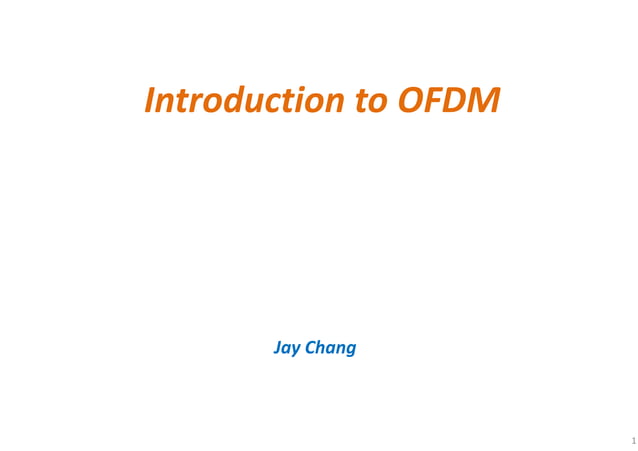 Introduction to OFDM | PDF