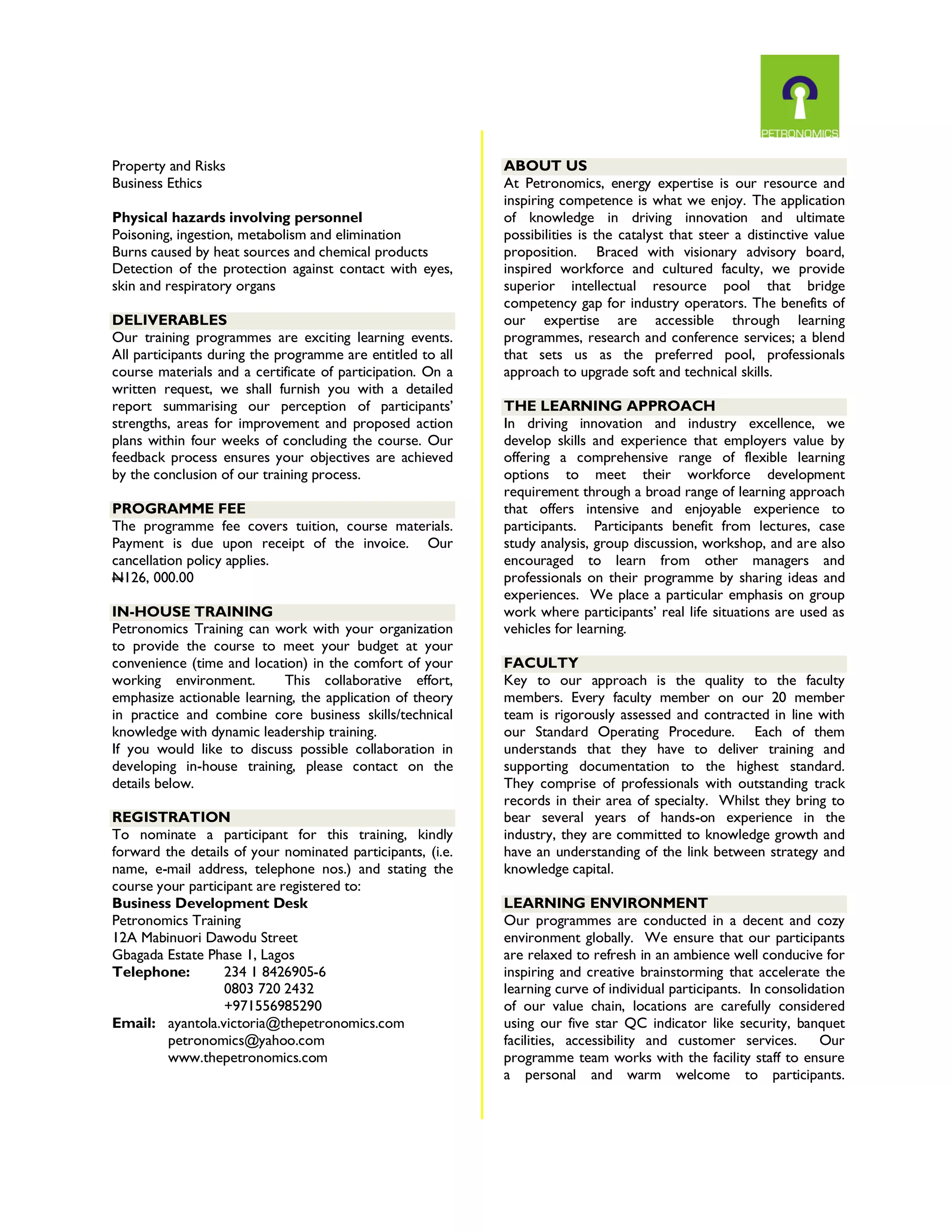 Introduction to Oil and Gas Downstream Value Chain, Lagos Nigeria | PDF