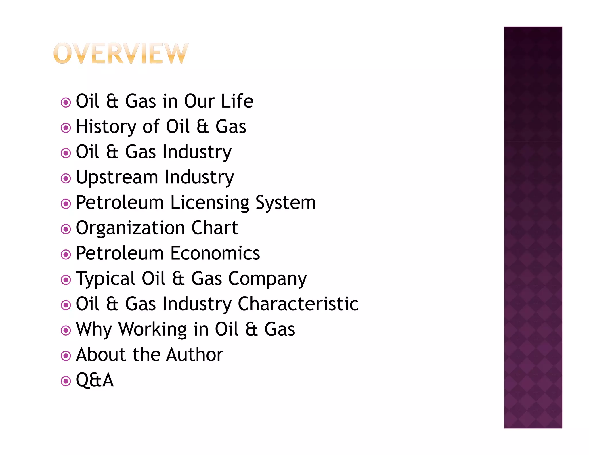 Introduction to oil & gas industry for economic student | PDF