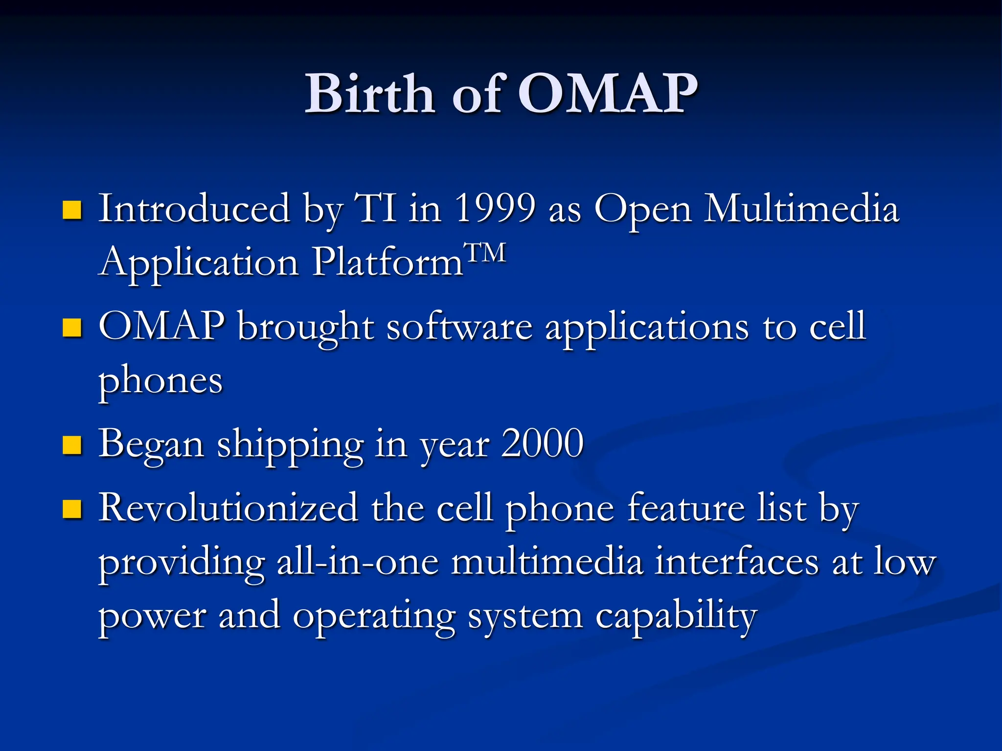 Introduction to OMAP 35x Platform engineering topic | PPT