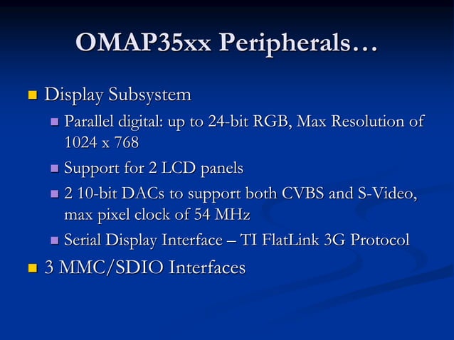 Introduction to OMAP 35x Platform engineering topic | PPT