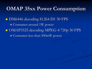 Introduction to OMAP 35x Platform engineering topic | PPT