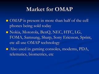 Introduction to OMAP 35x Platform engineering topic | PPT