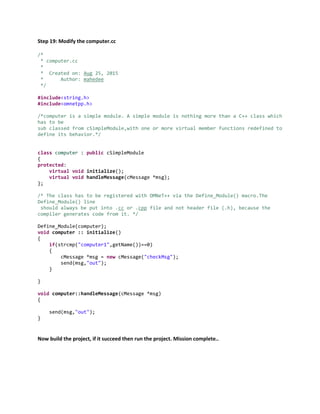 Introduction to OMNeT++ | PDF | Computer Networking | Computing