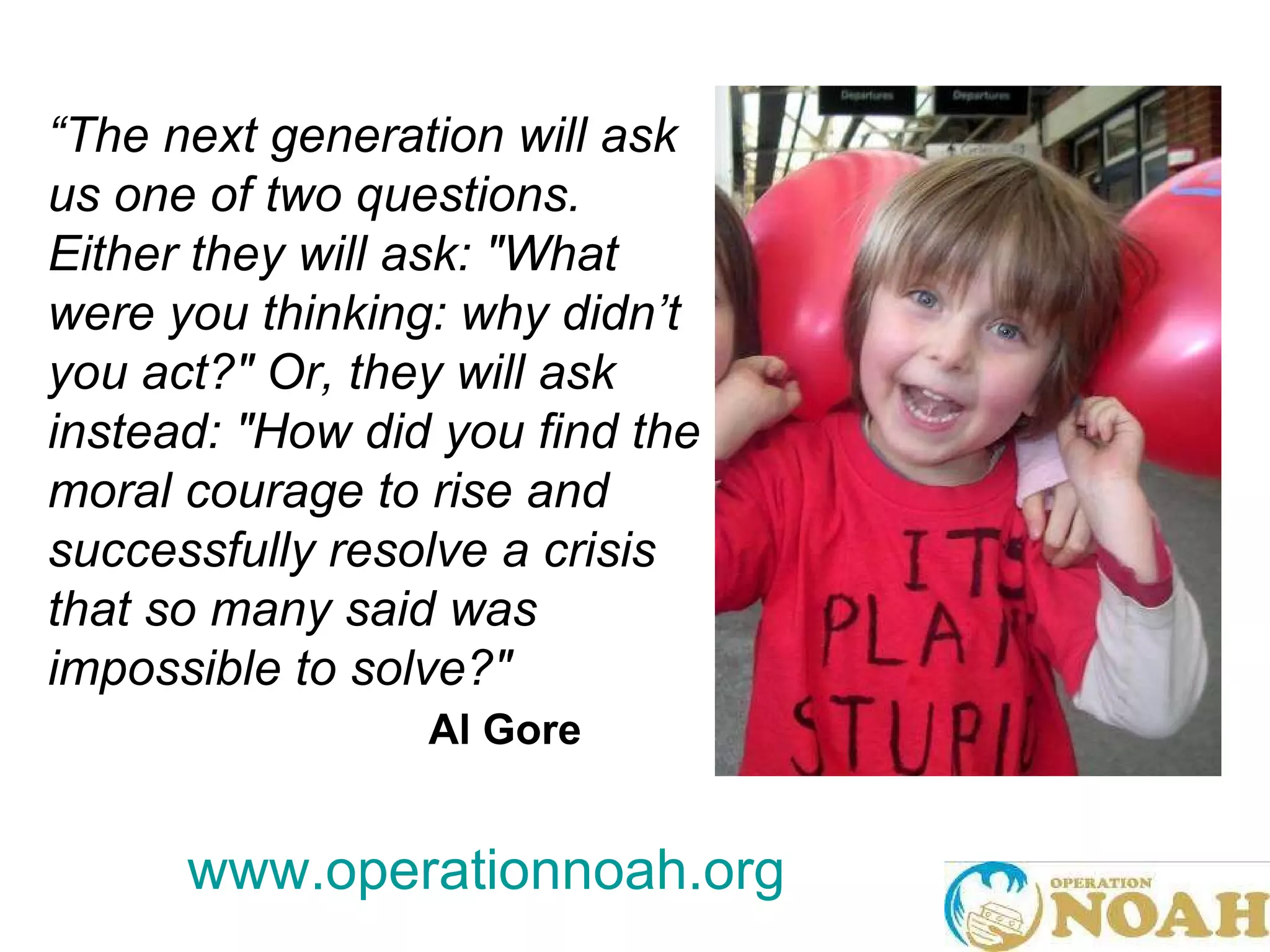 Introduction to Operation Noah | PPT | Non-Profit Organizations ...
