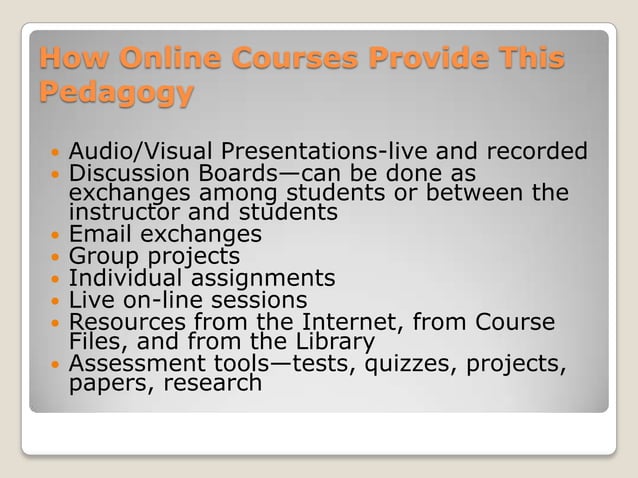 Introduction to online courses | PPTX