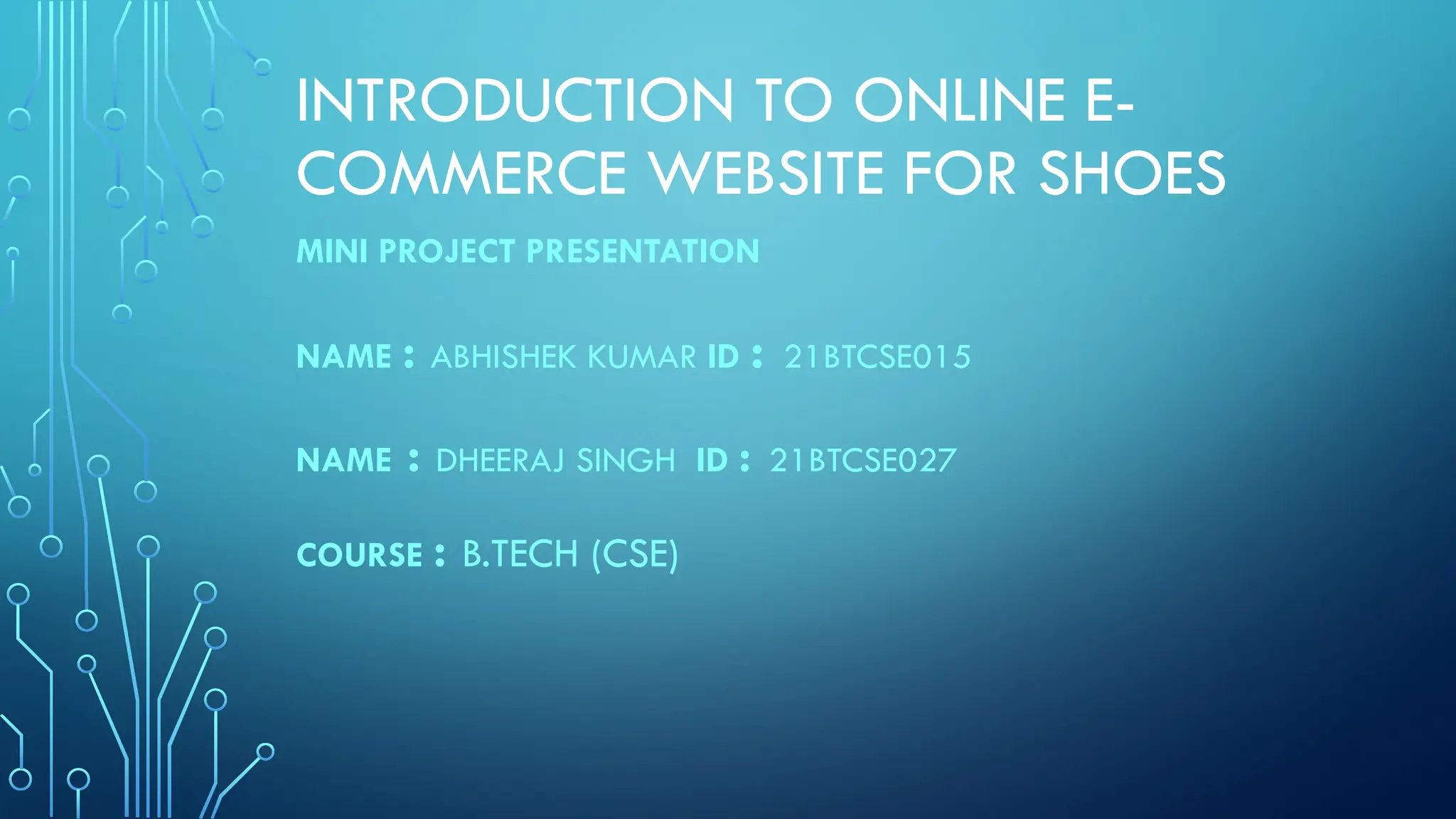 Introduction to Online E-commerce Website for Shoes.pptx