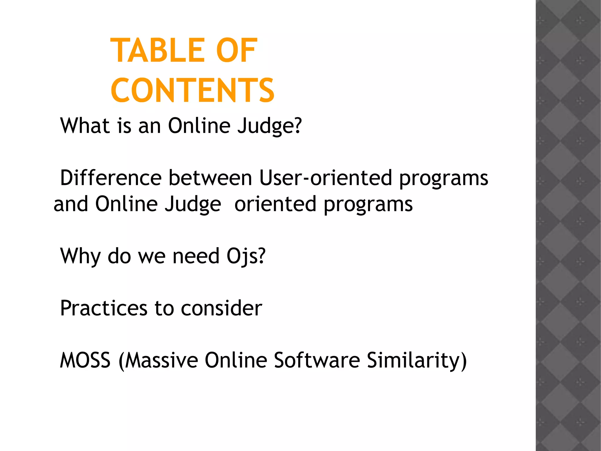 Introduction to online judges | PPTX
