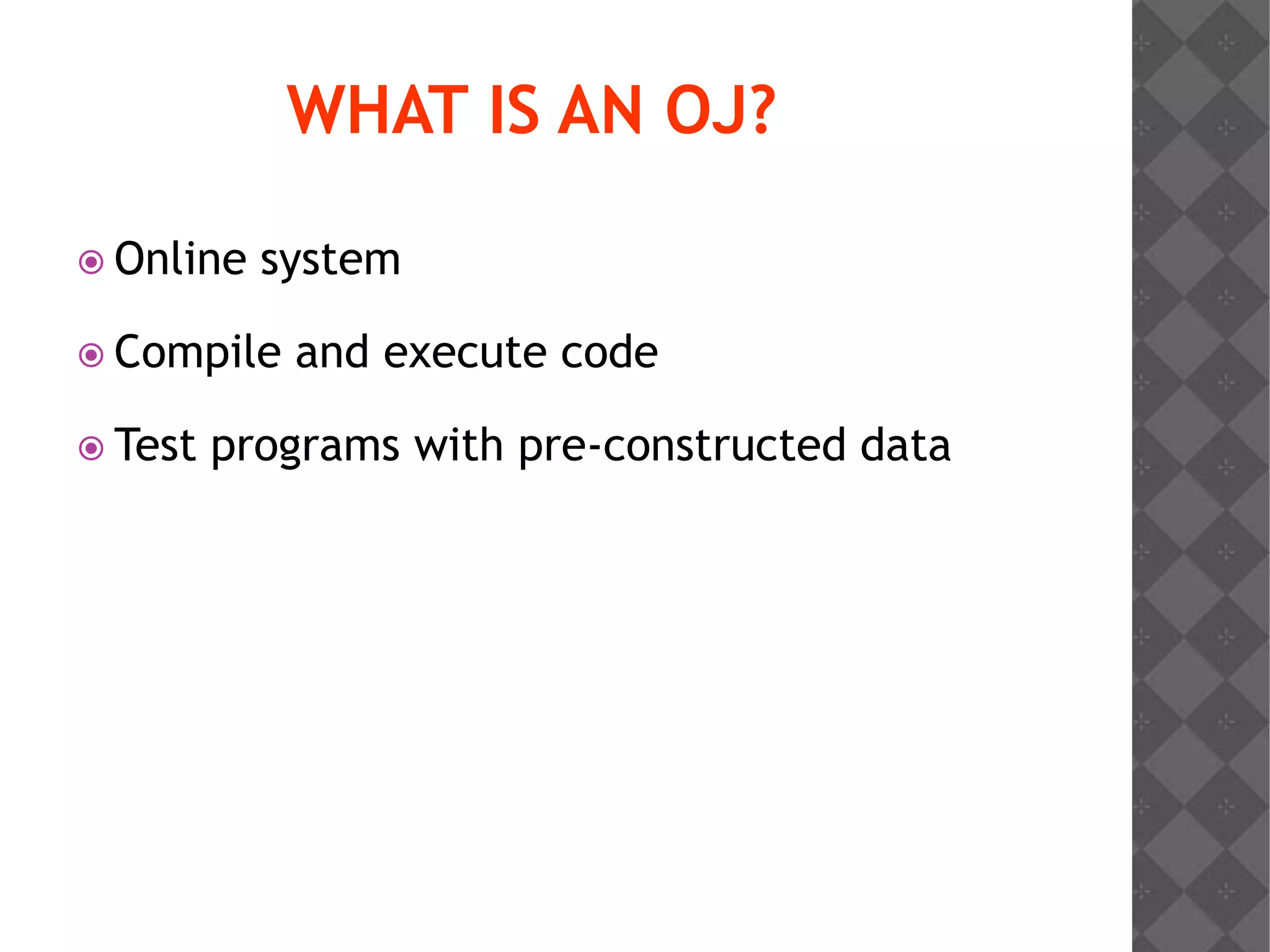 Introduction to online judges | PPTX