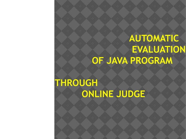Introduction to online judges | PPT