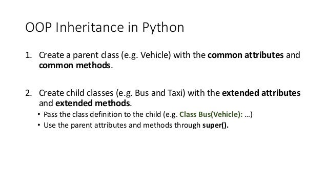 Introduction To Oop In Python Inheritance