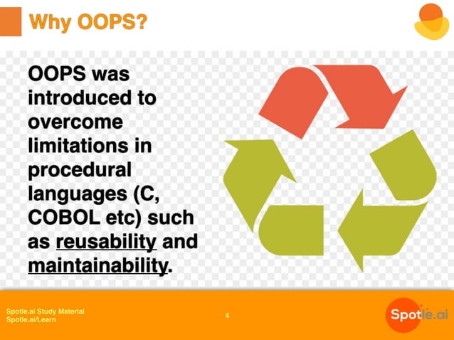 Introduction To OOPS - Class And Object | PDF | Programming Languages | Computing