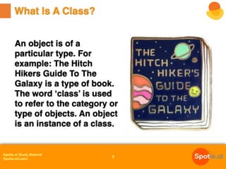 Introduction To OOPS - Class And Object | PDF