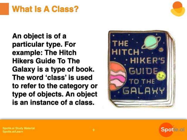 Introduction To Oops Class And Object Pdf