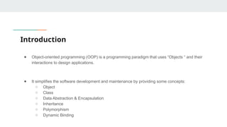 Introduction to OOPs second year cse.pptx | Programming Languages | Computing