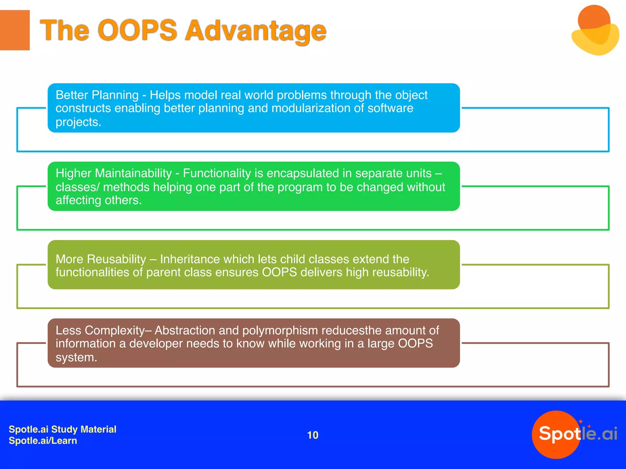 Introduction To OOPS - Principles And Advantages | PPT