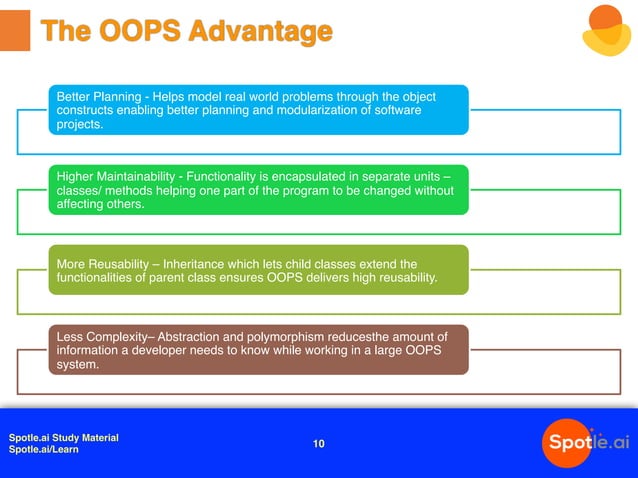 Introduction To OOPS - Principles And Advantages | PPT