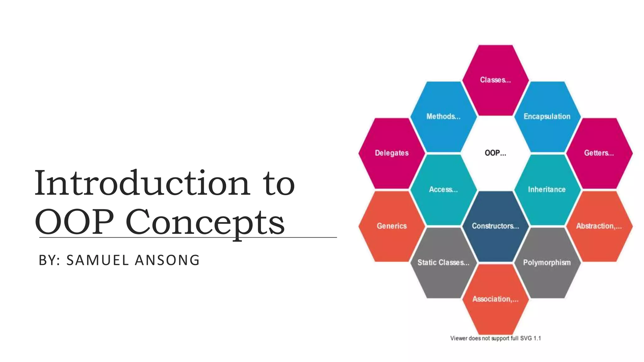 Object Oriented Programming Oop Introduction Ppt