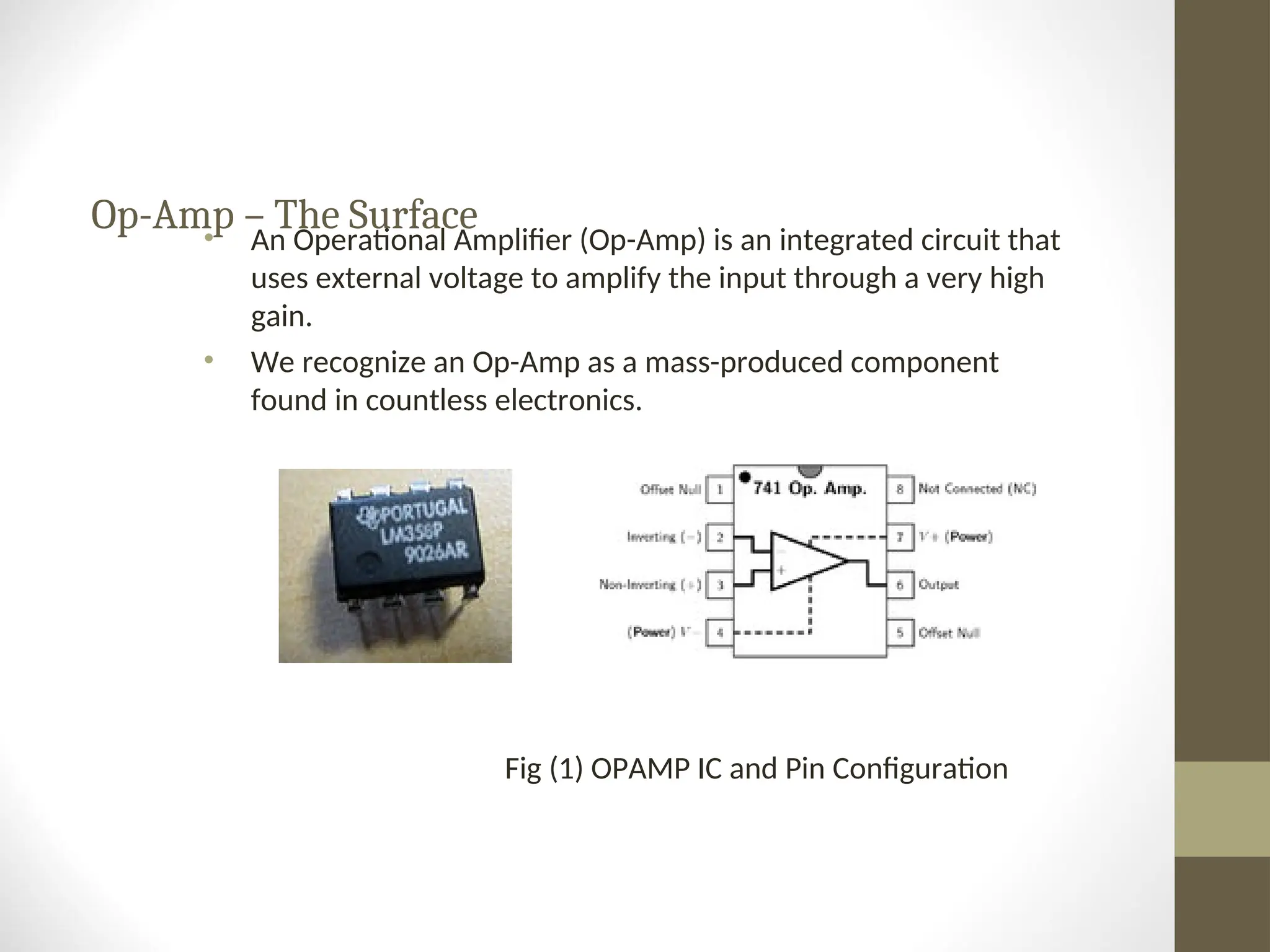 Introduction to Op Amp IC 741 Presentation.ppt
