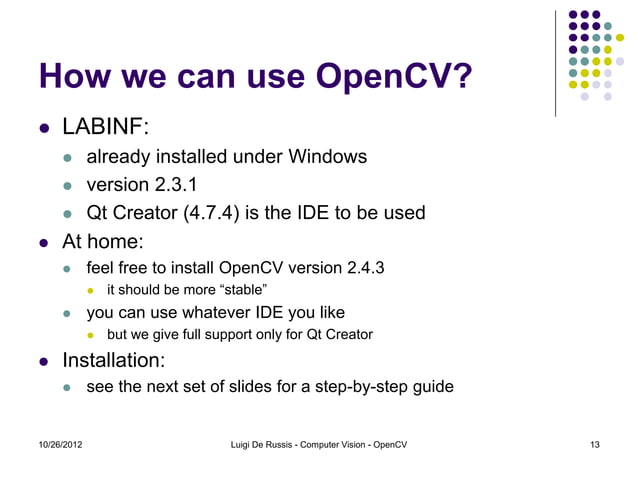 Introduction to OpenCV | PDF