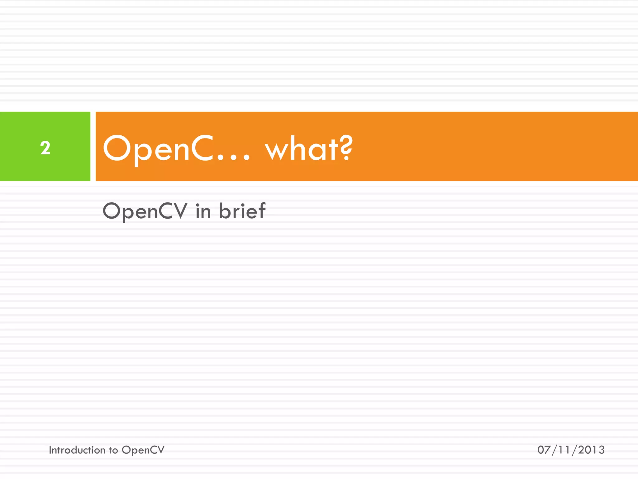 Introduction to OpenCV (with Java) | PDF