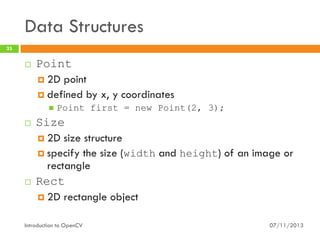 Introduction to OpenCV (with Java) | PDF