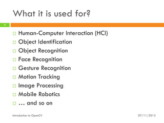 Introduction to OpenCV (with Java) | PDF