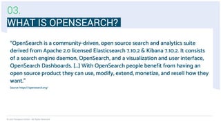 OSMC 2021 | Introduction into OpenSearch | PDF