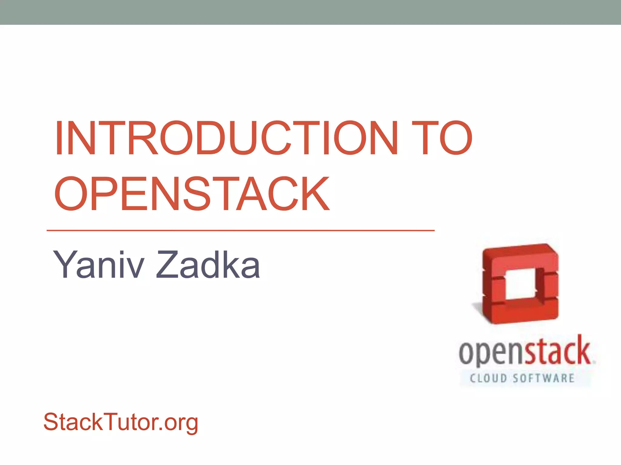 Introduction to openstack | PPTX