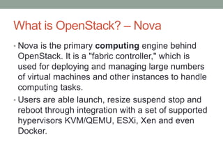 Introduction to openstack | PPTX | Cloud Computing | Internet