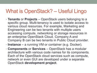 Introduction to openstack | PPTX | Cloud Computing | Internet