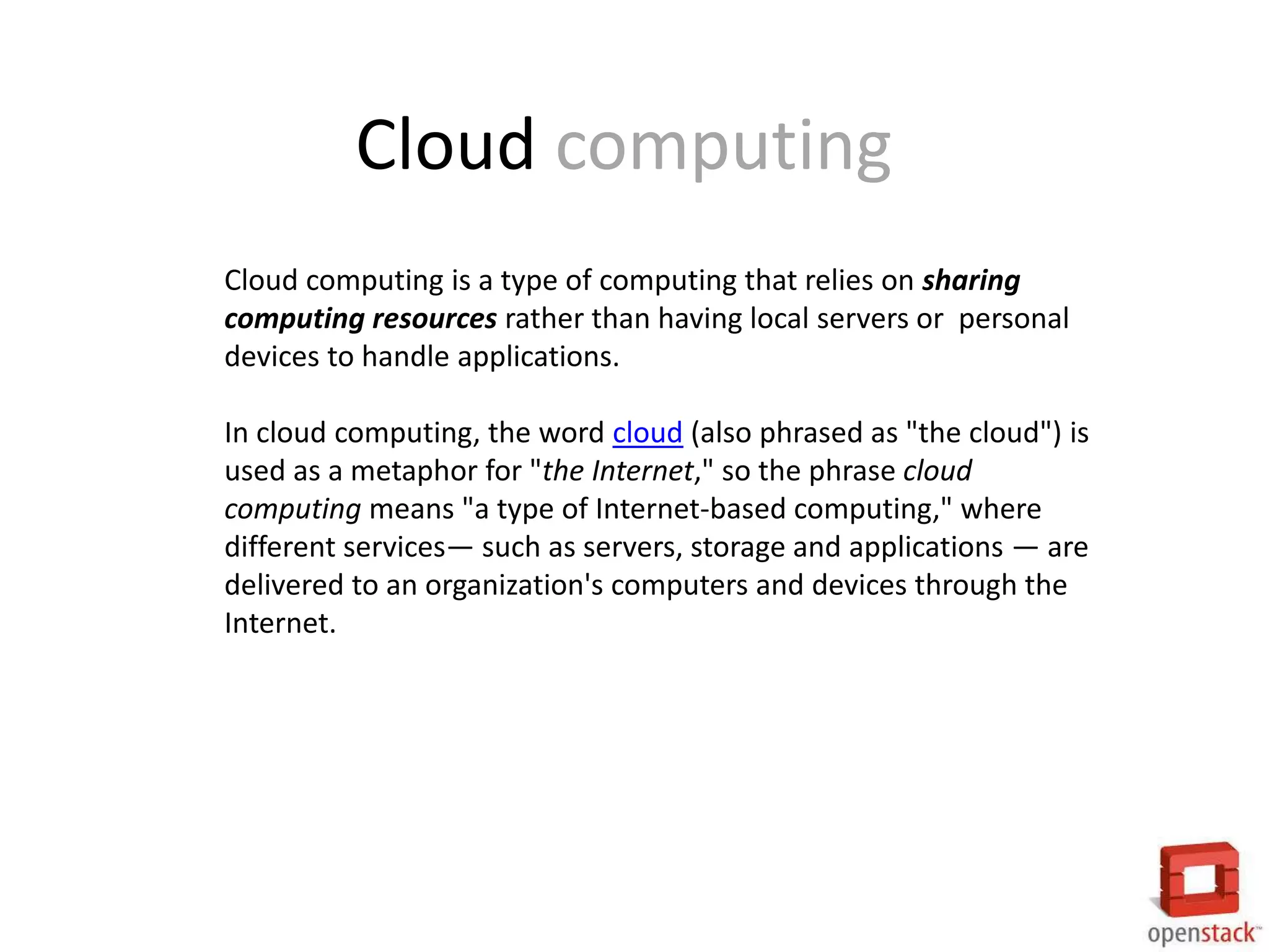 Introduction to open stack | PPTX
