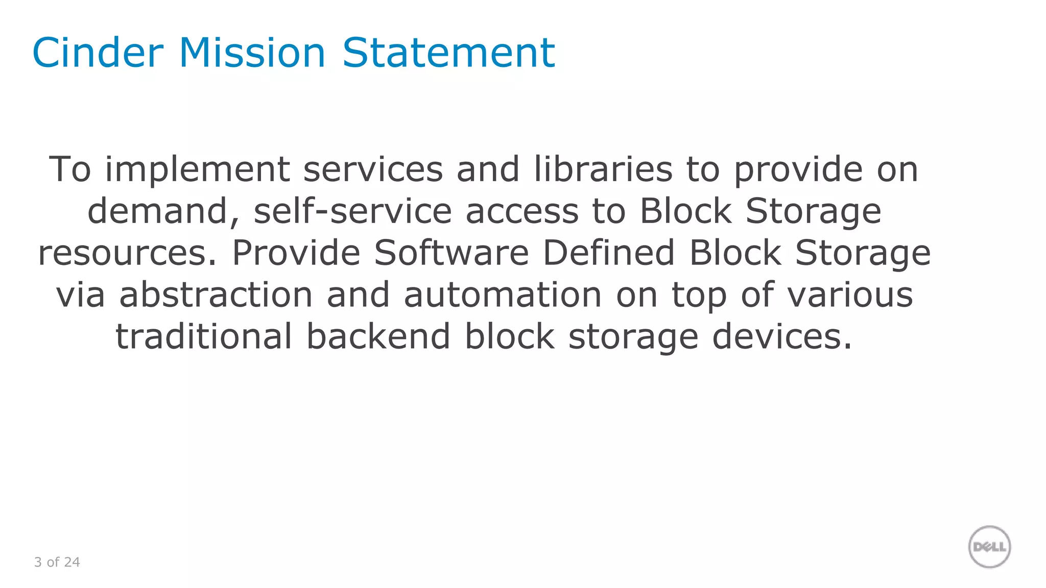 Introduction to Cinder | PPTX