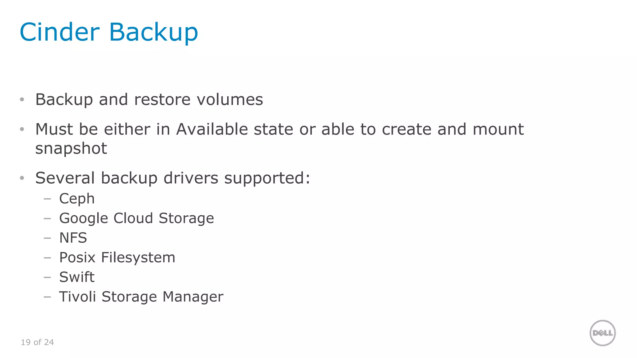 Introduction to OpenStack Cinder | PPTX | Operating Systems | Computer ...