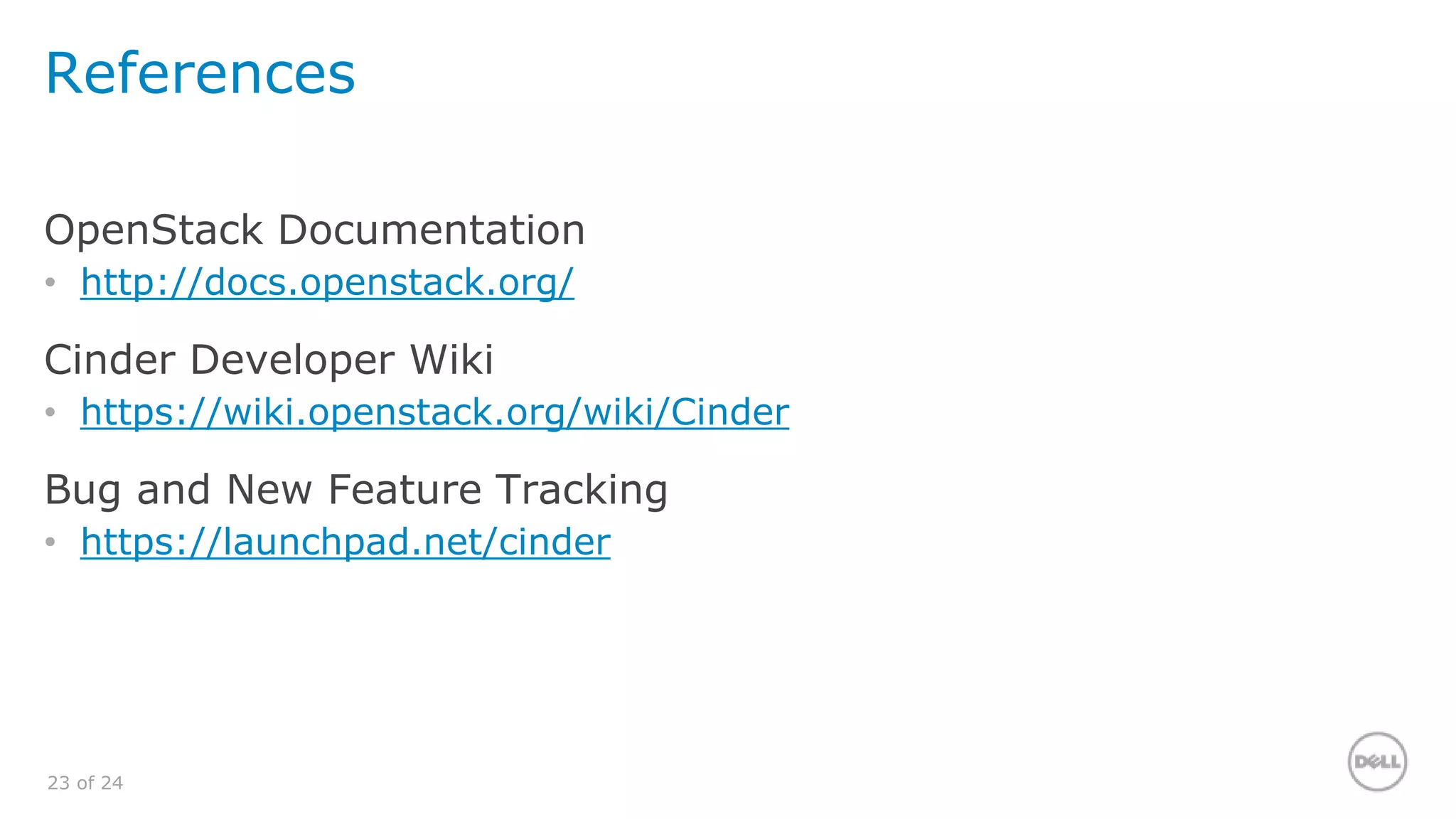 Introduction to OpenStack Cinder | PPTX | Operating Systems | Computer ...