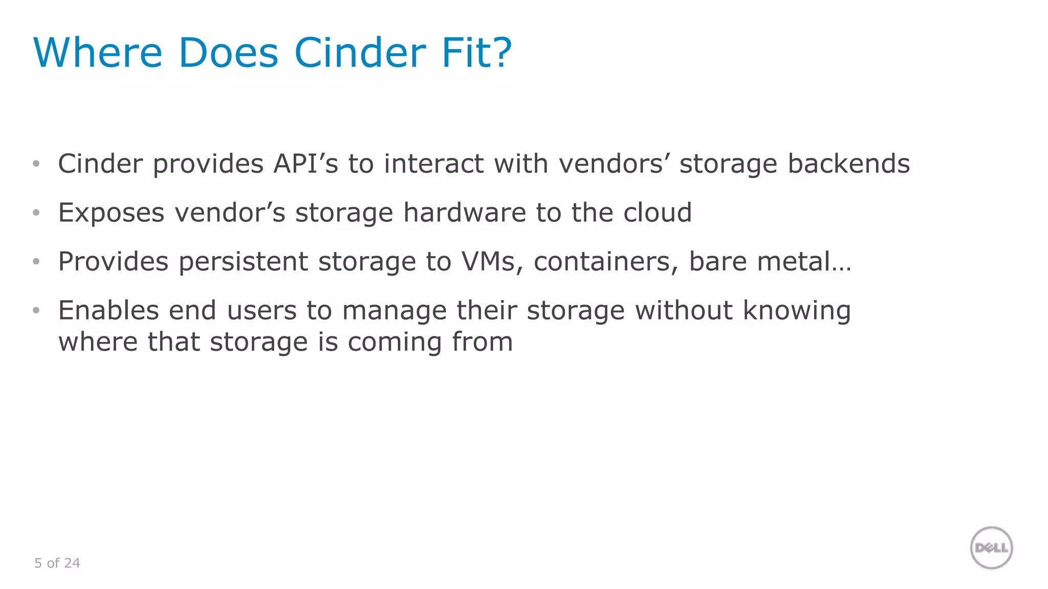 Introduction to OpenStack Cinder | PPTX | Operating Systems | Computer ...