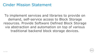 Introduction to OpenStack Cinder | PPTX | Operating Systems | Computer Software and Applications