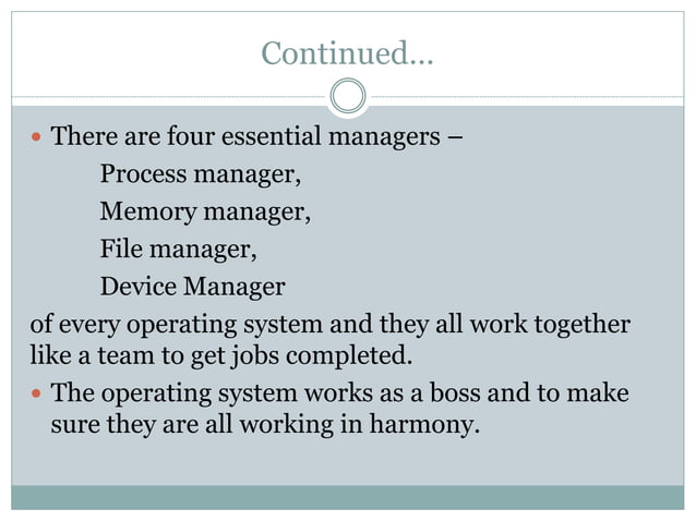 Operating Systems Overview and Functions of OS | PDF