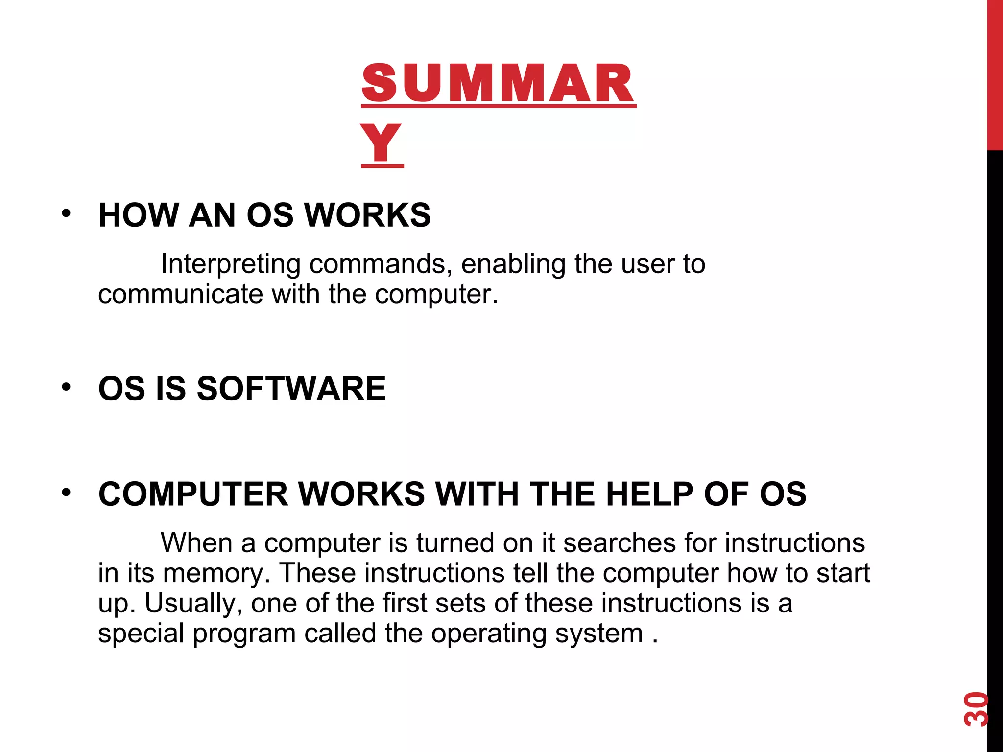 Introduction to Operating System | PPT