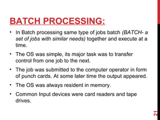 Introduction to Operating System | PPT