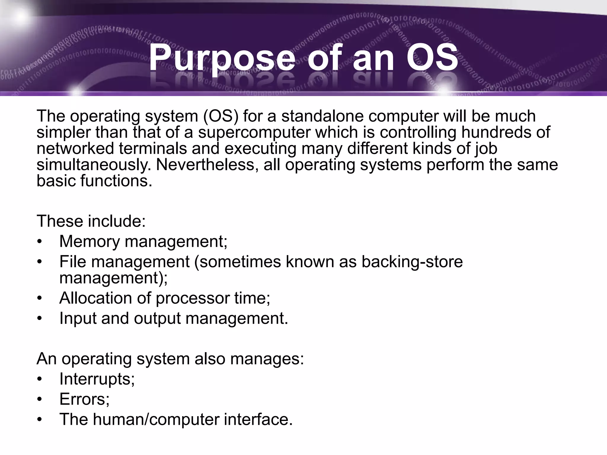 Introduction to operating systems | PPT