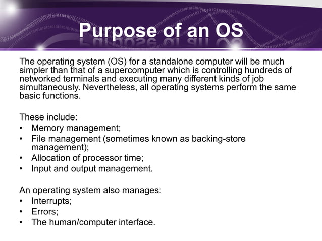 Introduction to operating systems | PPT
