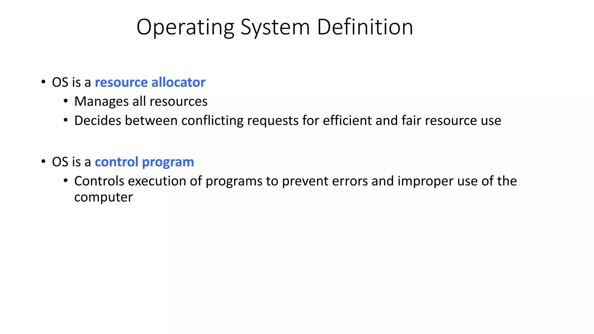Introduction to operating systems | PPTX