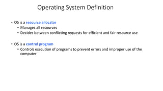 Introduction to operating systems | PPTX