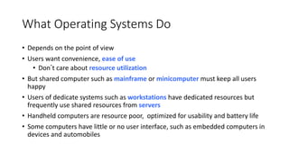 Introduction to operating systems | PPTX