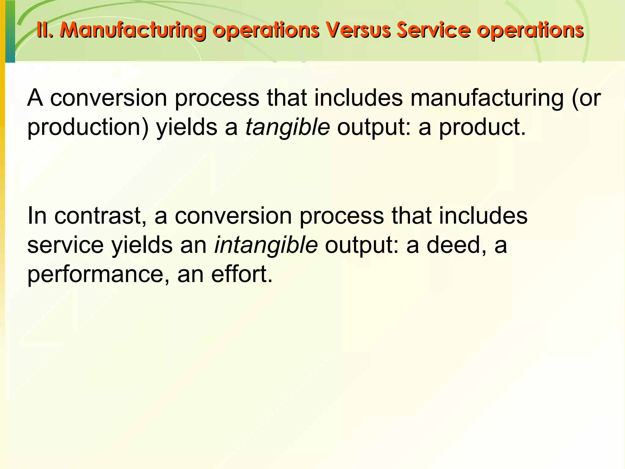 Introduction To Operation Management | PPT